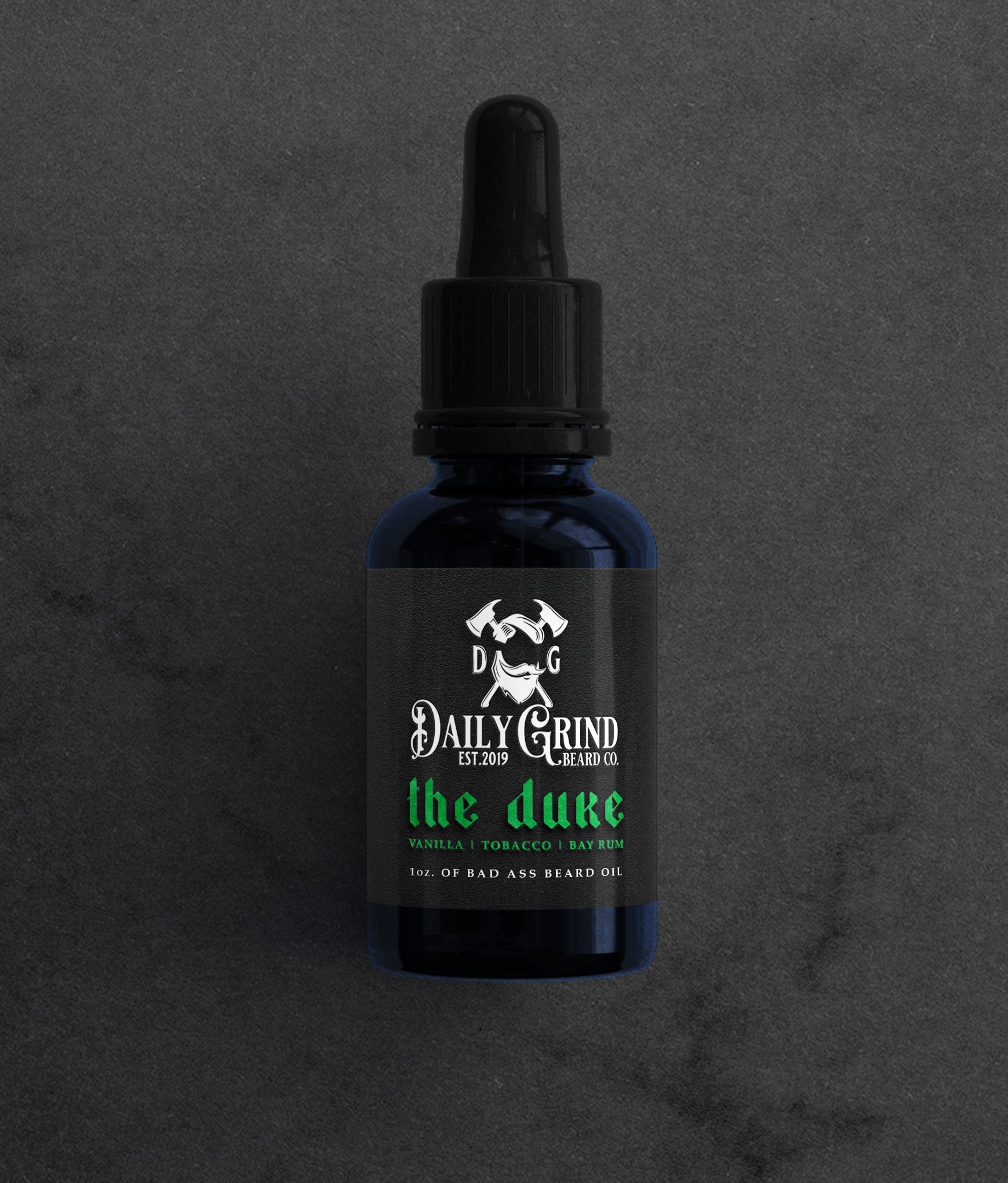 The Duke Beard Oil (Bay R u m, Vanilla, T o b a c c o) - Daily Grind